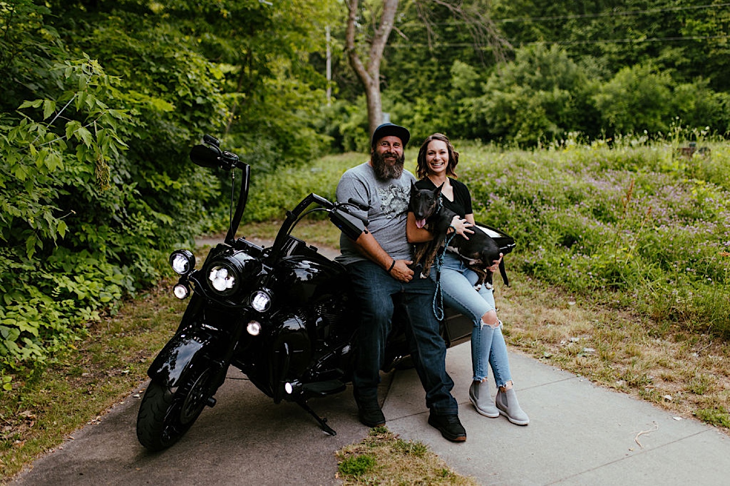 Abby + Eric: A Stillwater engagement session with their motorcycle ...